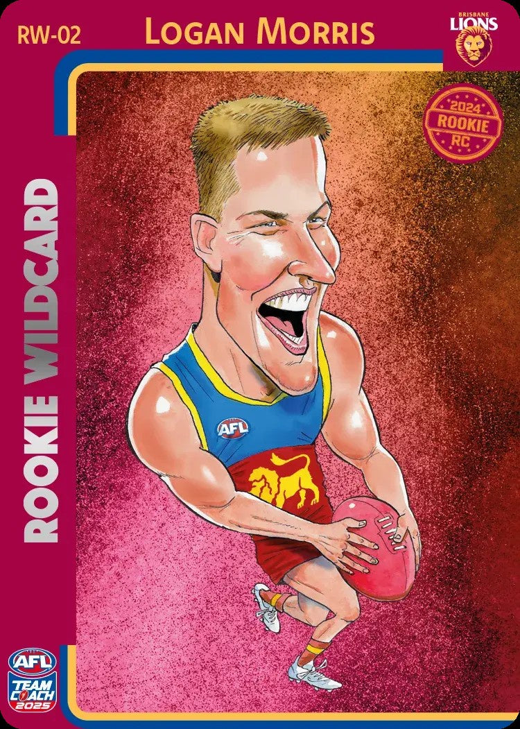 Logan Morris, TEAM Rookie Wildcard, 2025 Teamcoach AFL – Ja Ja's Collectables