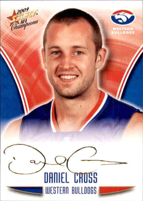 Daniel Cross, Gold Foil Signature, 2009 Select AFL Champions — Ja Ja's ...