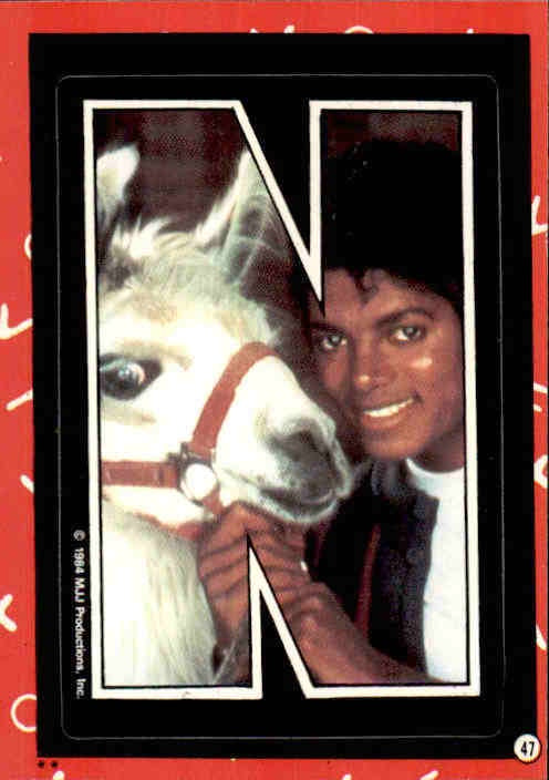 Michael Jackson, Letter N Sticker, 1984 MJJ Productions Inc – Ja Ja's ...
