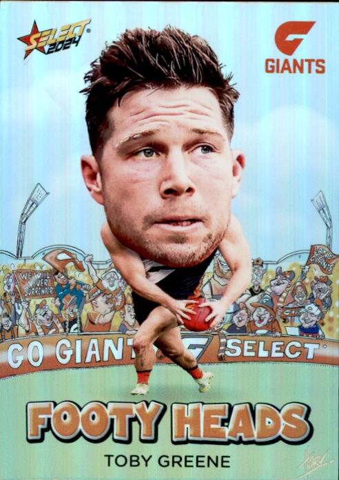 Toby Greene, FH38, Footy Heads, 2024 Select AFL Footy Stars — Ja Ja's ...