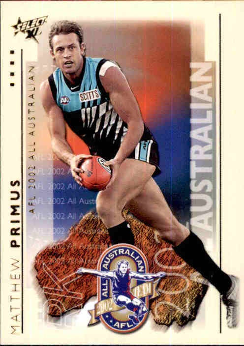 Matthew Primus, All-Australian, 2003 Select AFL XL — Ja Ja's Collectables
