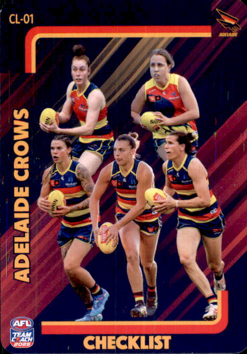 2025 Teamcoach AFLW Checklist Cards - Cards CL-01 to CL-18 - Pick Your ...