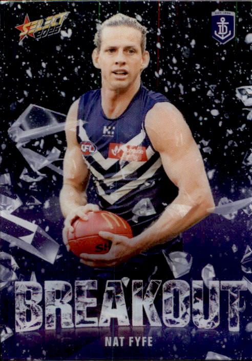 Nat Fyfe, B28, Breakout, 2025 Select AFL Footy Stars — Ja Ja's Collectables