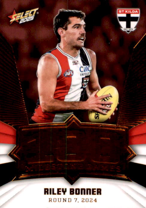 Riley Bonner, MG84, Milestone, 2025 Select AFL Footy Stars — Ja Ja's ...
