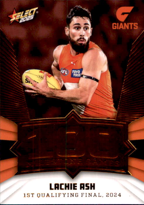 Lachie Ash, MG49, Milestone, 2025 Select AFL Footy Stars — Ja Ja's ...