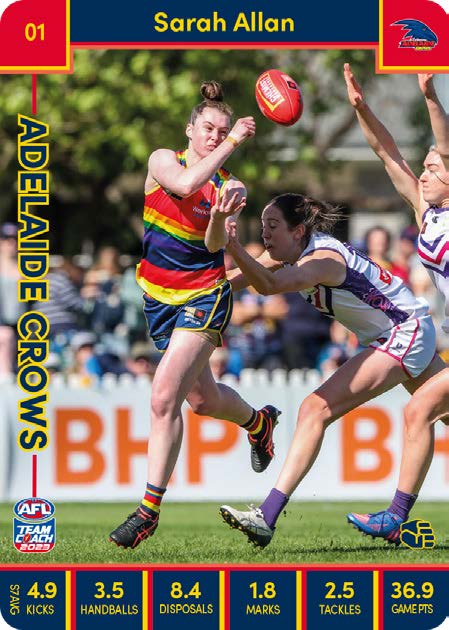 2023 Teamcoach AFLW Common Cards - Cards 1 to 90 - Pick Your Card – Ja ...