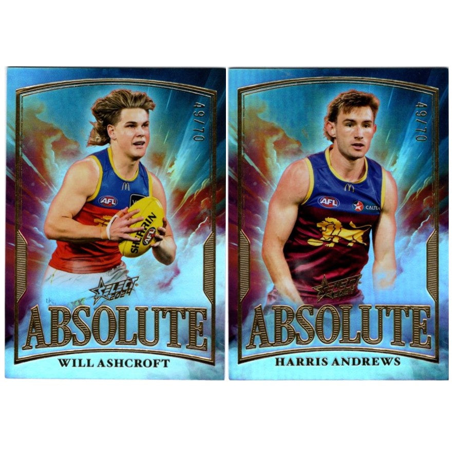 Harris Andrews & Will Ashcroft, Absolute, 2024 Select AFL Footy Stars ...