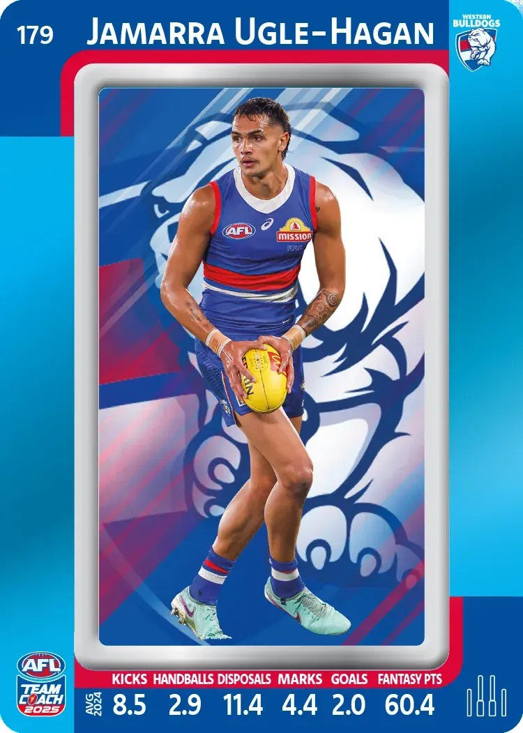 Jamarra Ugle-Hagan, #179, Blue Parallel, 2025 Teamcoach AFL – Ja Ja's ...