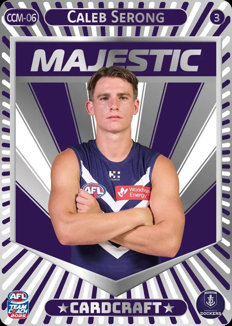 Caleb Serong, CCM-06-3, Majestic Card Craft, 2025 Teamcoach AFL — Ja Ja ...