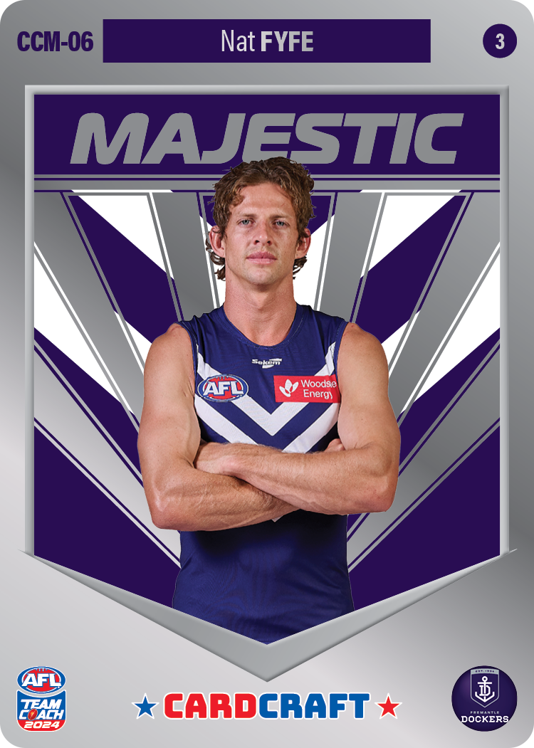 Nat Fyfe, CCM-06-3, Majestic Card Craft, 2024 Teamcoach AFL — Ja Ja's ...