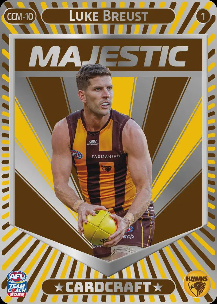 Luke Breust, CCM-10-1, Majestic Card Craft, 2025 Teamcoach AFL – Ja Ja ...