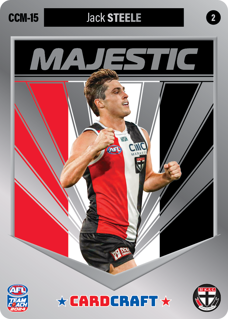 Jack Steele, CCM-15-2, Majestic Card Craft, 2024 Teamcoach AFL — Ja Ja ...