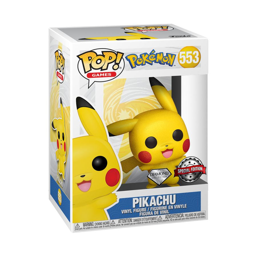 Pokemon - Pikachu Waving Diamond Glitter US Exclusive Pop! Vinyl [RS ...