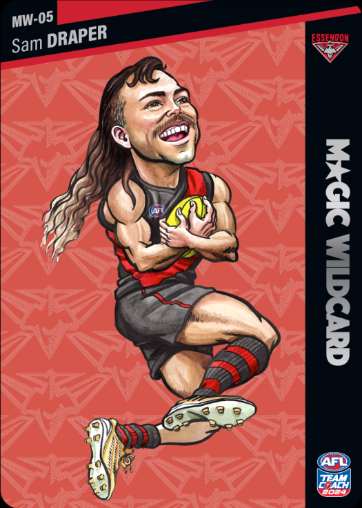 Sam Draper, Magic Wildcard, 2024 Teamcoach AFL — Ja Ja's Collectables