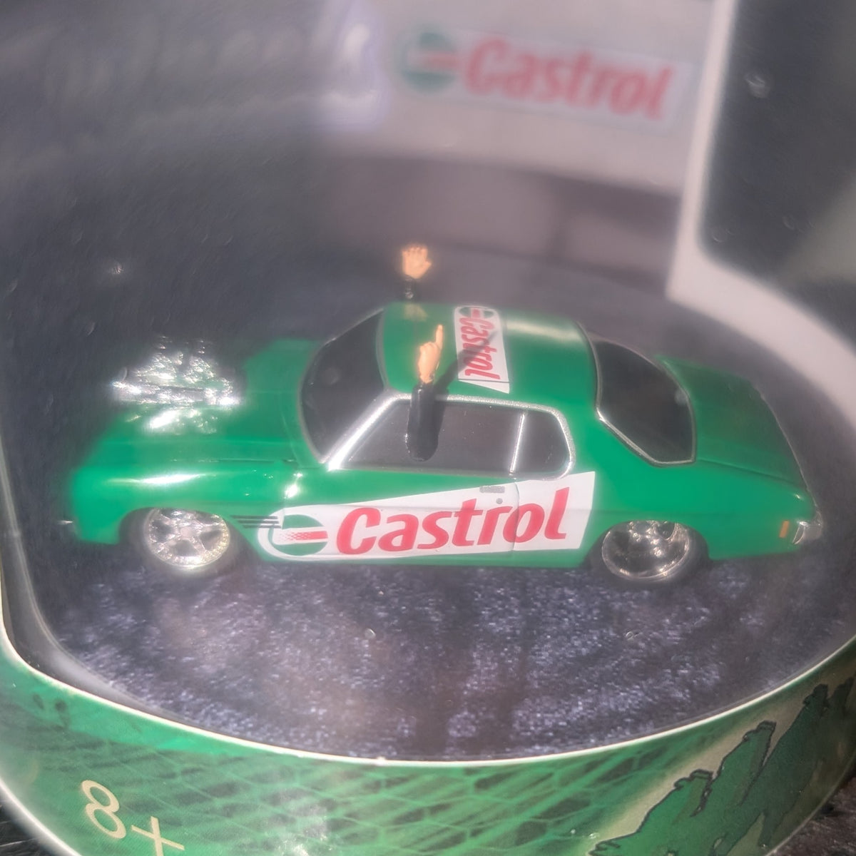 Oz Wheels Castrol Hanful Holden Monaro Skid in Cylinder, 1:64 Scale Di ...