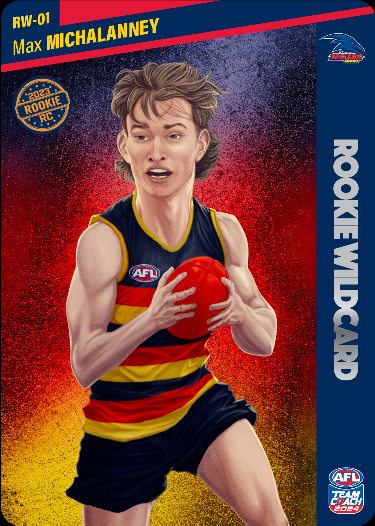 Max Michalanney, Rookie Wildcard, 2024 Teamcoach AFL — Ja Ja's Collectables