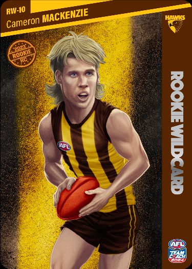 Cam MacKenzie, Rookie Wildcard, 2024 Teamcoach AFL — Ja Ja's Collectables