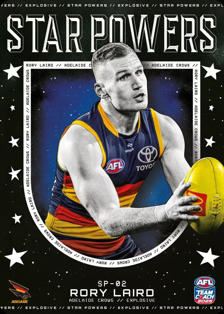 Rory Laird, SP-02, Star Powers, 2025 Teamcoach AFL — Ja Ja's Collectables