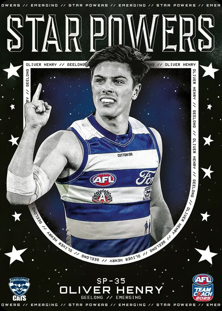 Oliver Henry, SP-35, Star Powers, 2025 Teamcoach AFL — Ja Ja's Collectables