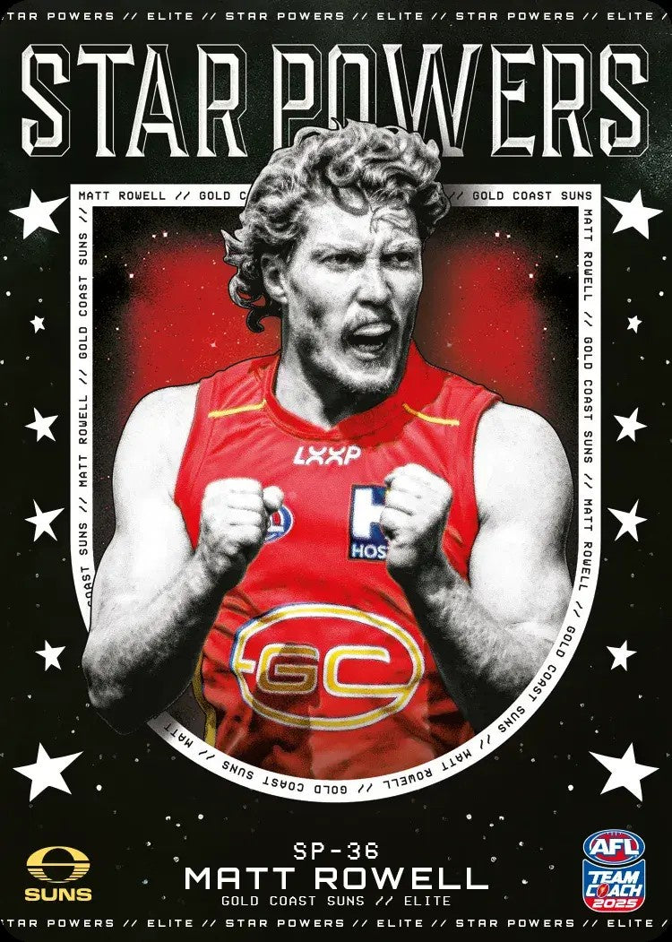 Matt Rowell, SP-36, Star Powers, 2025 Teamcoach AFL — Ja Ja's Collectables