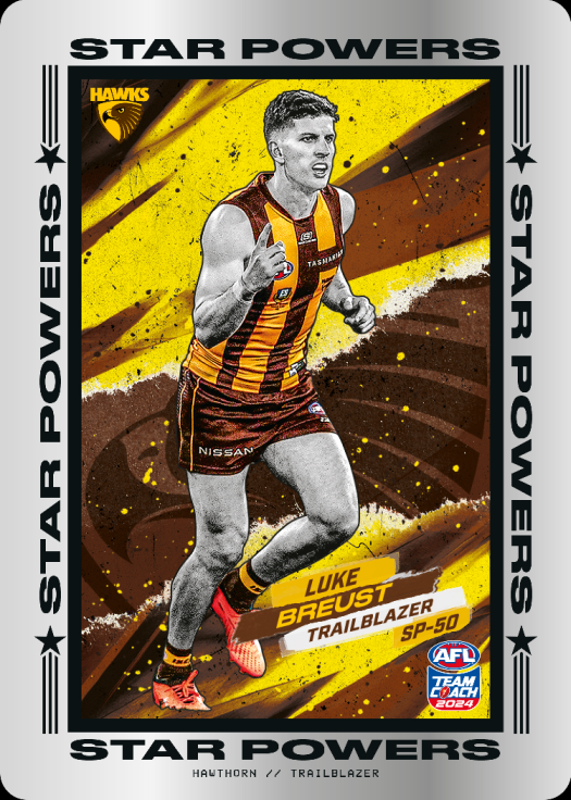 Luke Breust, SP-50, Star Powers, 2024 Teamcoach AFL – Ja Ja's Collectables