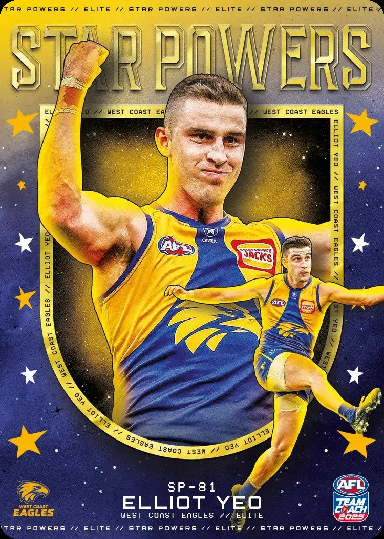 Elliot Yeo, SP-81, TEAM Star Powers, 2025 Teamcoach AFL — Ja Ja's ...