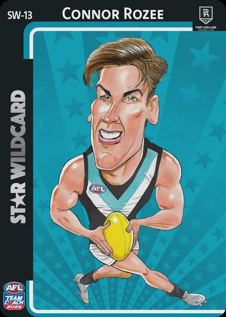 Connor Rozee, TEAM Star Wildcard, 2025 Teamcoach AFL — Ja Ja's Collectables