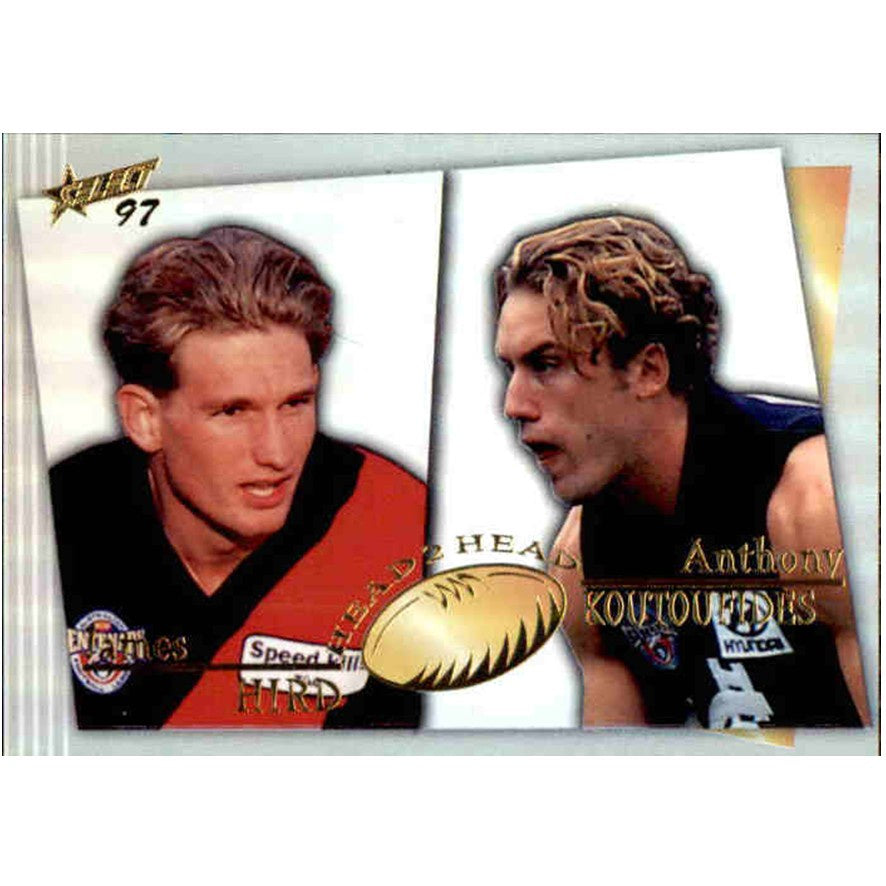 James Hird & Anthony Koutoufides, Head2Head, 1997 Select AFL — Ja Ja's ...