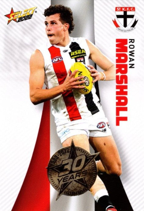 Rowan Marshall, 30 Years Gold Seal, 2022 Select AFL Footy Stars — Ja Ja ...