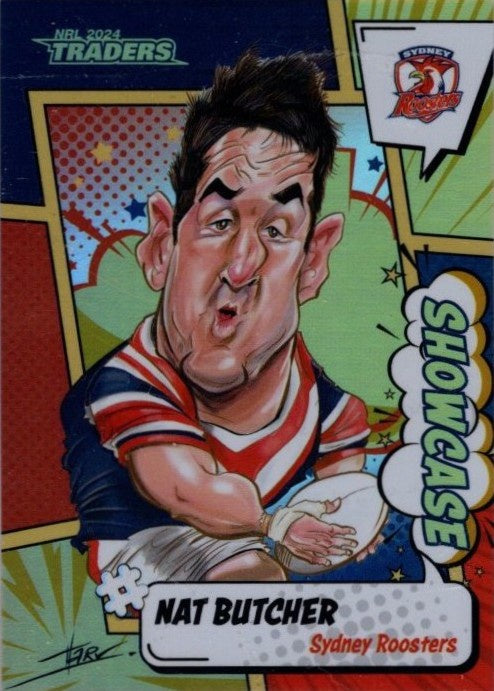 Nat Butcher, #41/60, Showcase Case Card, 2024 TLA Traders Titanium NRL ...