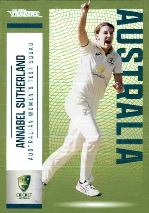 Annabel Sutherland, P036, Parallel, 2024-25 TLA CA Cricket Traders – Ja ...
