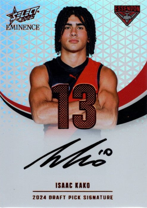 Isaac Kako, Copper Draft Pick Signature, 2025 Select AFL Eminence – Ja ...