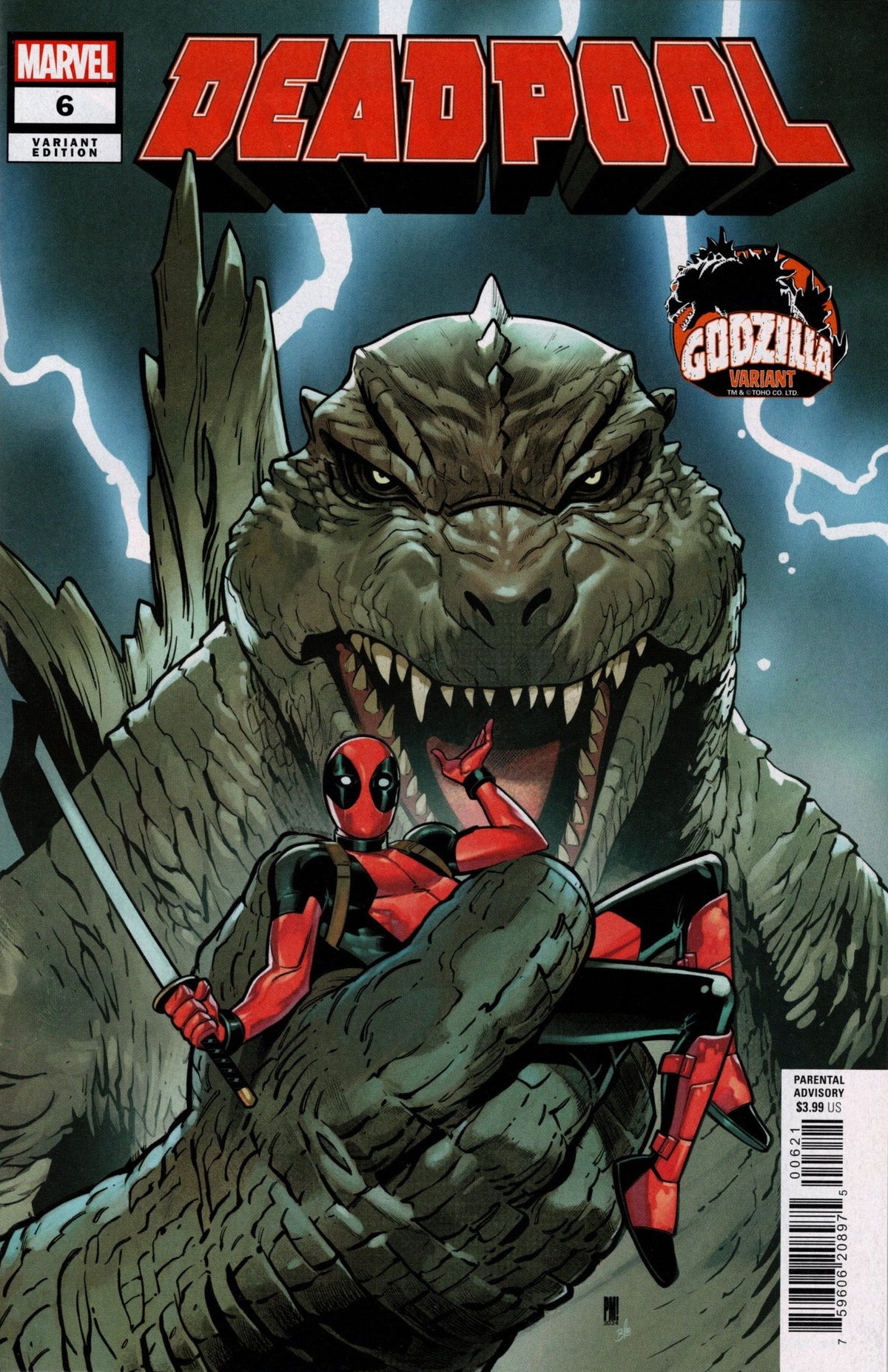 Deadpool, Vol. 9, #6 Godzilla Variant Comic — Ja Ja's Collectables