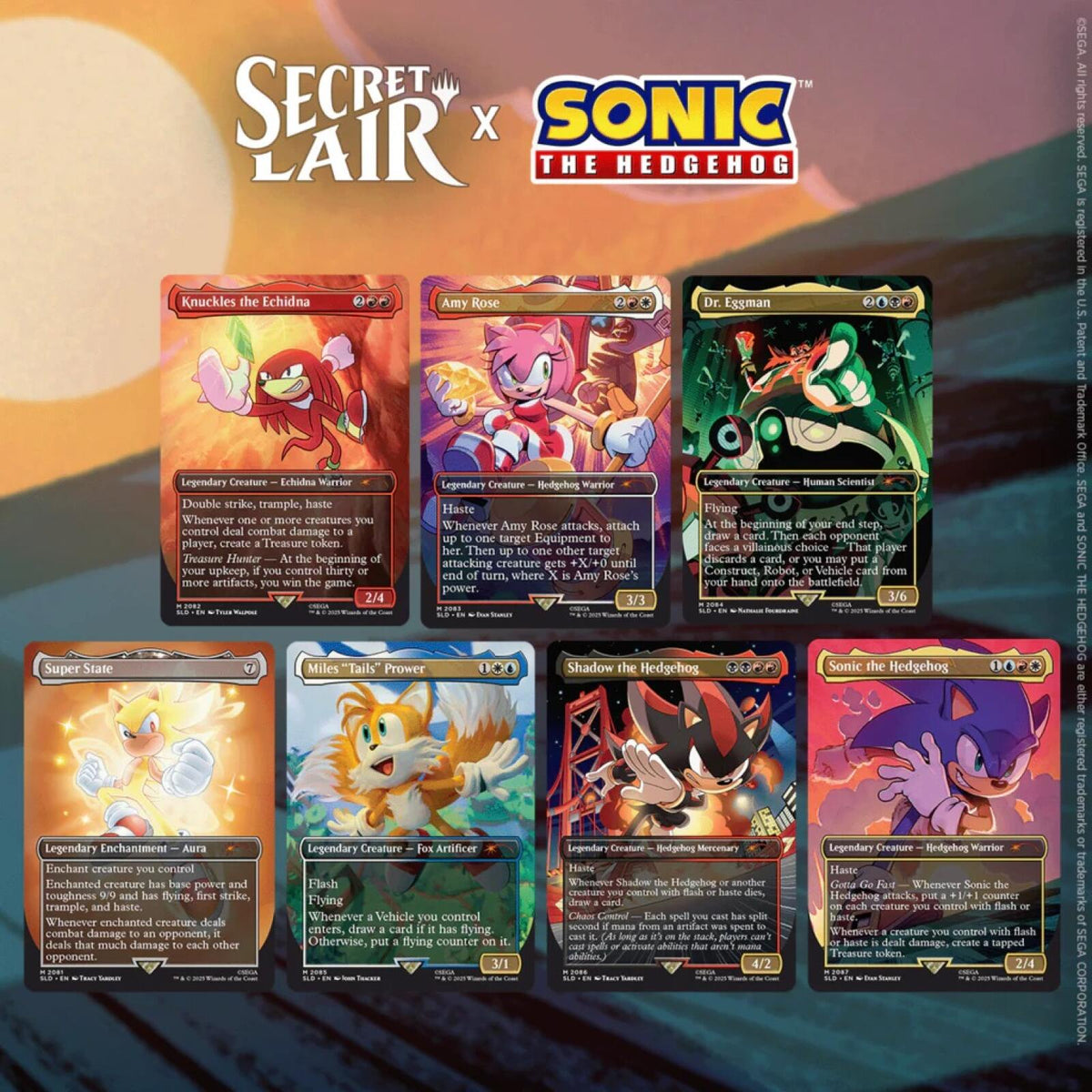 Magic the Gathering Secret Lair x Sonic the Hedgehog Friends and Foes ...