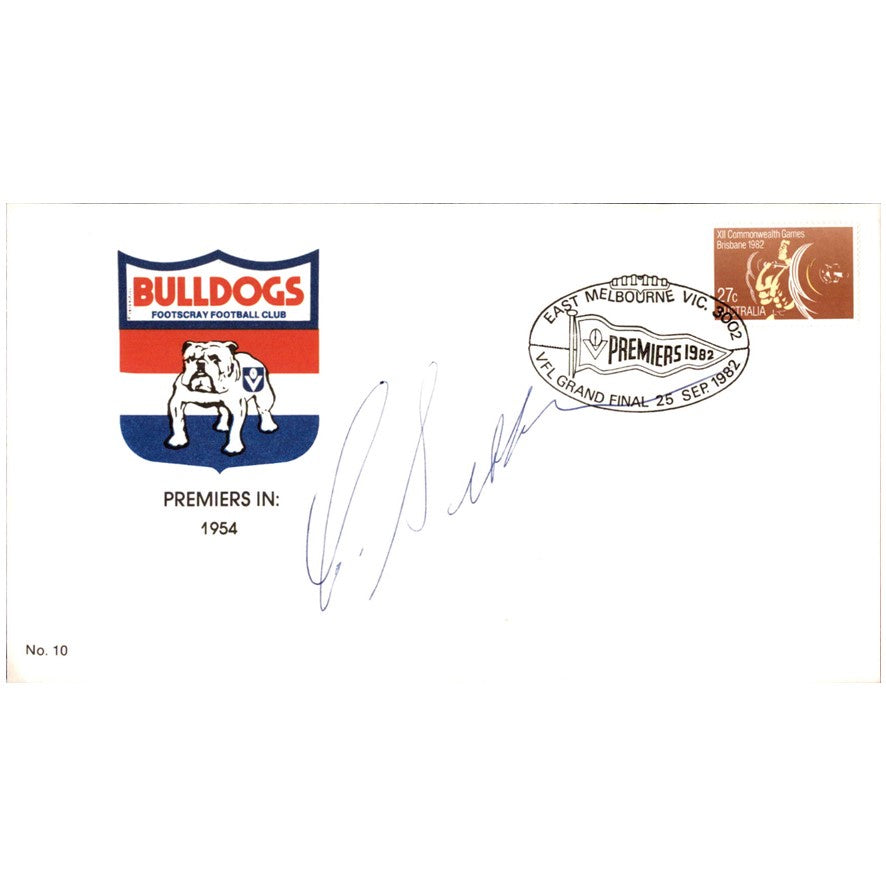Charlie Sutton Signed Footscray Bulldogs Envelope — Ja Ja's Collectables