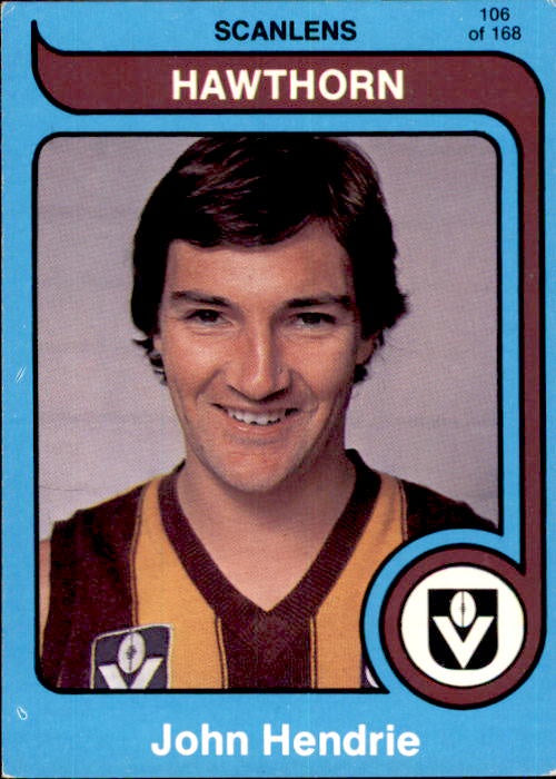 John Hendrie, 1980 Scanlens VFL — Ja Ja's Collectables
