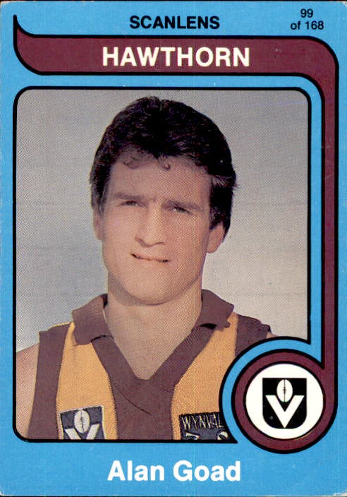 Alan Goad, 1980 Scanlens VFL — Ja Ja's Collectables