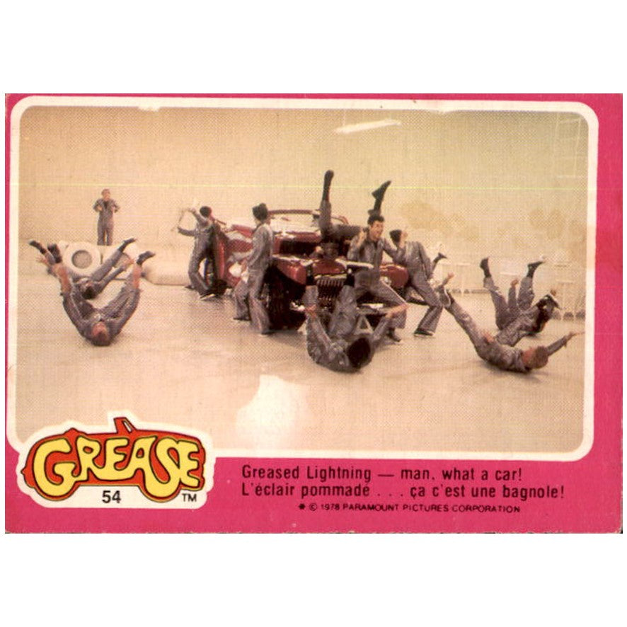 Greased Lightning - man, what a car!, #54, 1978 Topps GREASE Collector ...