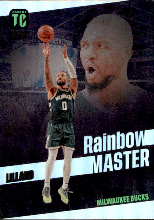 Damian Lillard, #204, Rainbow Masters, 2024 Panini Top Class Basketbal ...