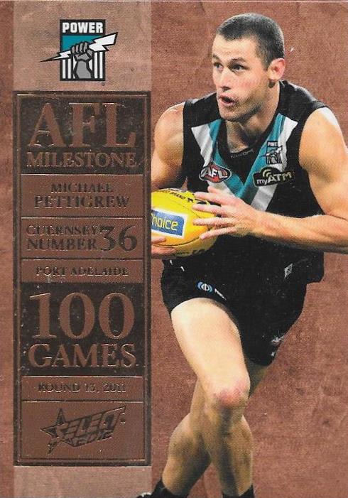 Michael Pettigrew, 100 Game Milestone, 2012 Select AFL Champions — Ja ...