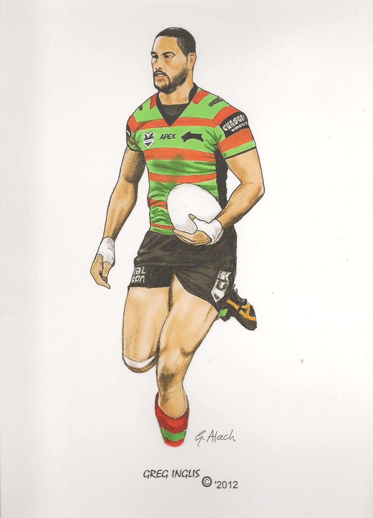 Greg Inglis, GregsArt A4 Print — Ja Ja's Collectables