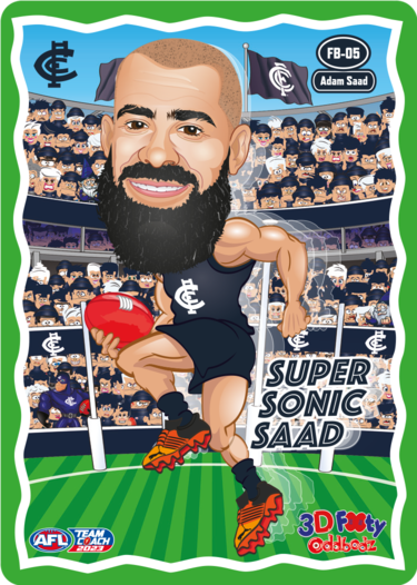 Adam Saad, 3D Footy Oddbodz, 2023 Teamcoach AFL — Ja Ja's Collectables