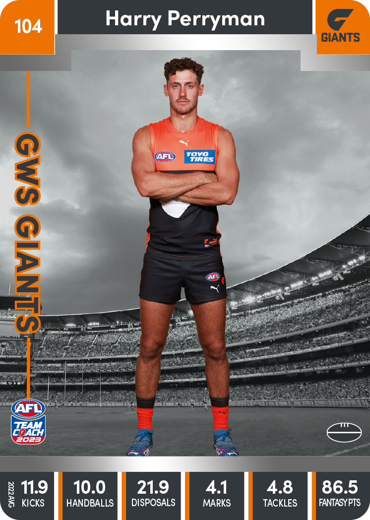 Harry Perryman, 104, Silver Parallel, 2023 Teamcoach AFL — Ja Ja's ...