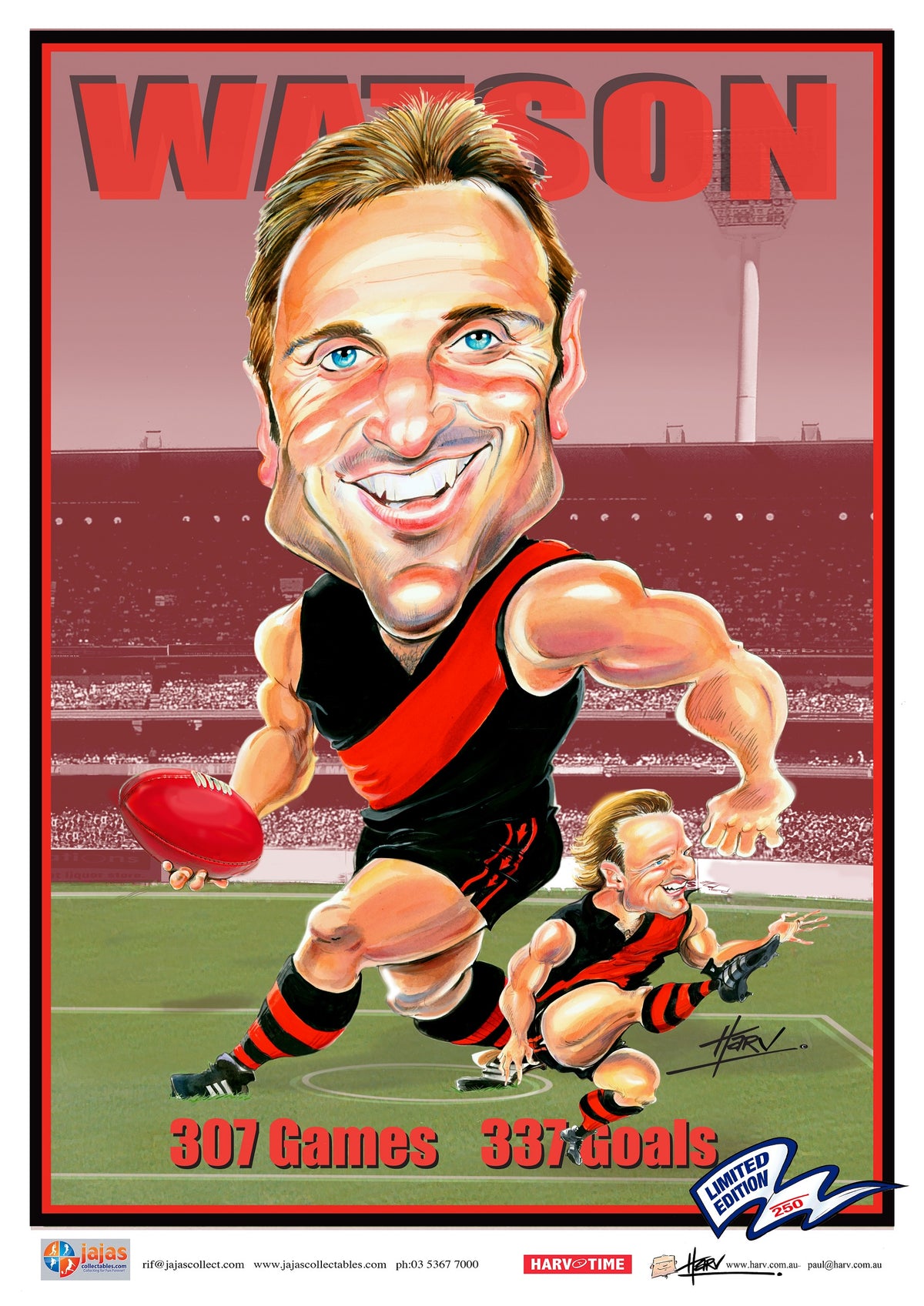 Tim Watson, SEN, Harv Time Poster — Ja Ja's Collectables