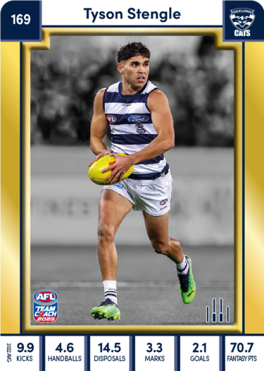 Tyson Stengle, 169, Gold Parallel, 2023 Teamcoach AFL — Ja Ja's ...