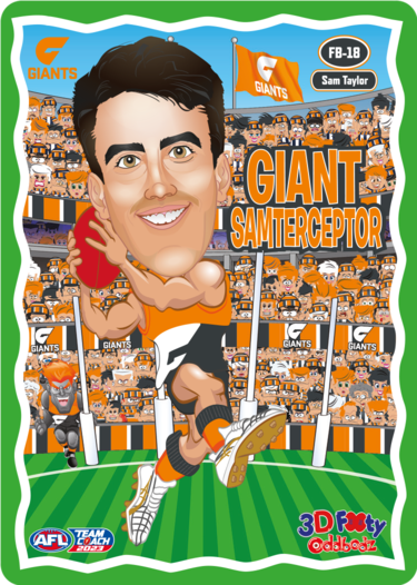 Sam Taylor, 3D Footy Oddbodz, 2023 Teamcoach AFL — Ja Ja's Collectables