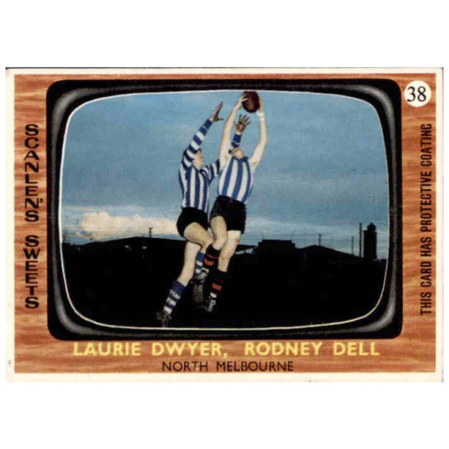 Laurie Dwyer, Rodney Dell, 1967 Scanlens VFL — Ja Ja's Collectables
