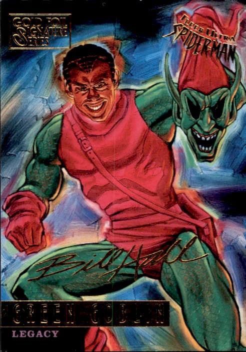 Green Goblin, #80, Gold Foil Signature Parallel, 1995 Fleer Ultra Spid ...