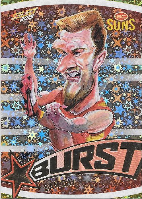 Sam Day, Team Logo Starburst Caricatures, 2019 Select AFL Footy Stars ...