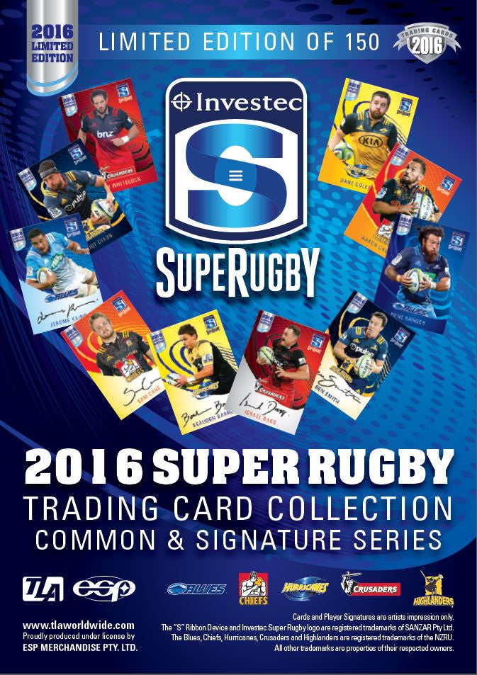 2016 Super Rugby Trading Card Collection — Ja Ja's Collectables